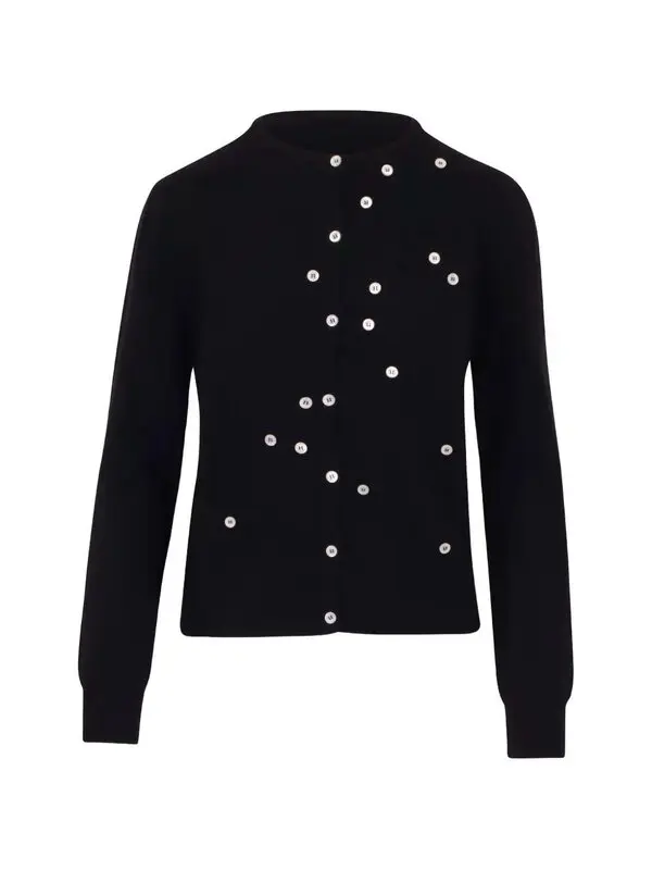 Vivetta Button-embellished Cardigan - Black