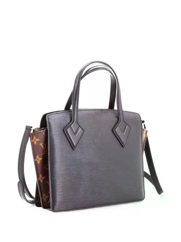 LOUIS VUITTON Varenne Bag Epi Leather With Monogram Canvas Shoulder Bag