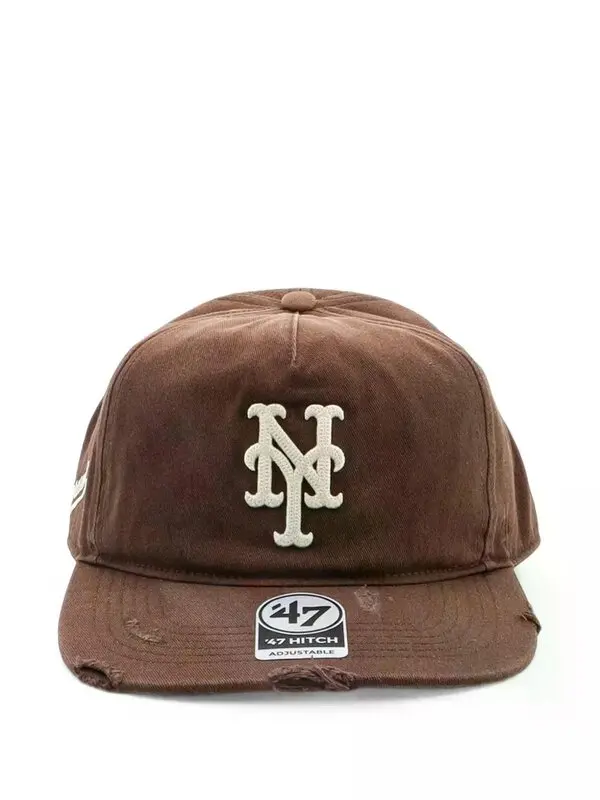 REPRESENT Distressed Logo-embroidered Cap - Brown