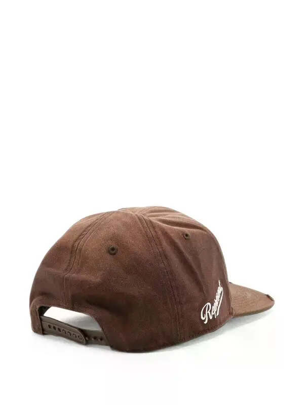 REPRESENT Distressed Logo-embroidered Cap