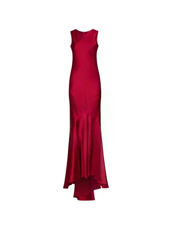 Max Mara Asymmetric Satin Dress
