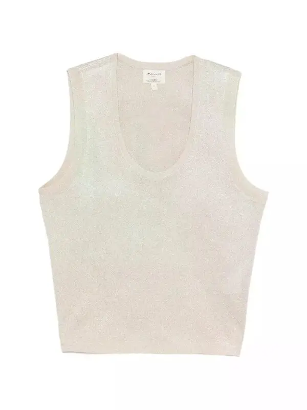 MAISON123 Metallic Effect Knit Top