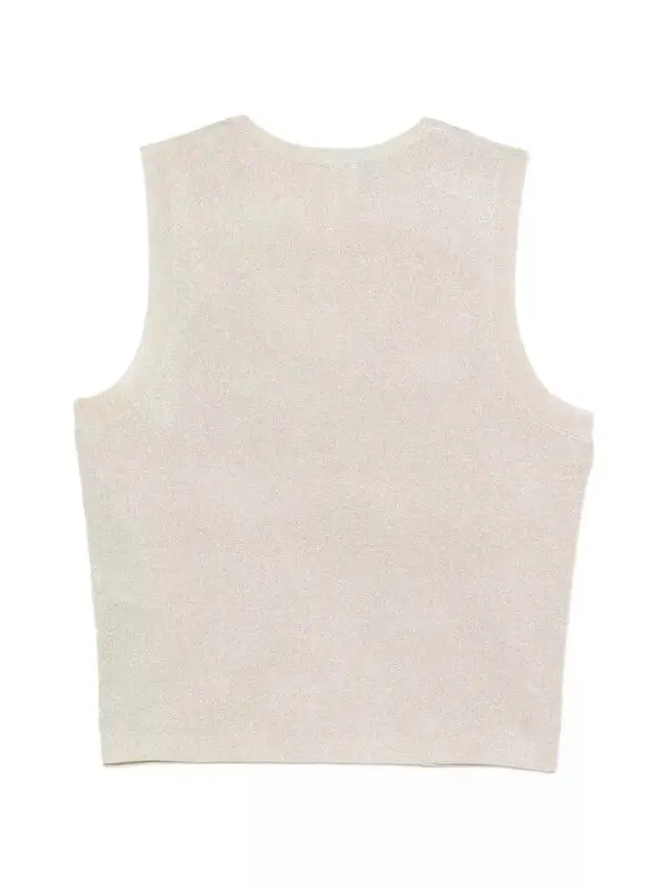 MAISON123 Metallic Effect Knit Top