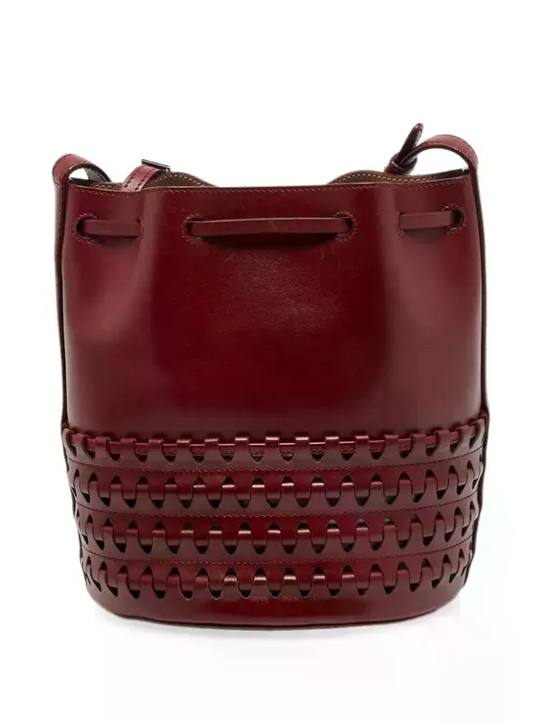Alaïa Cut-out Drawstring Bucket Bag