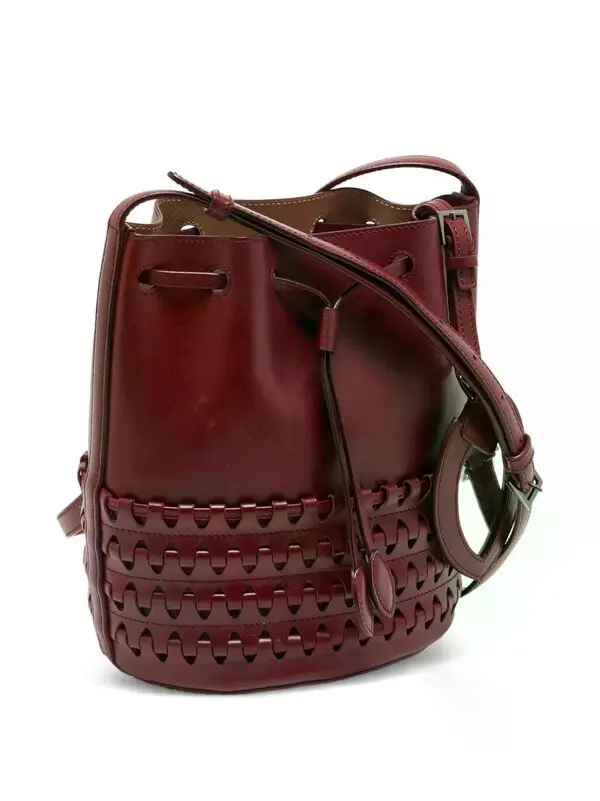 Alaïa Cut-out Drawstring Bucket Bag