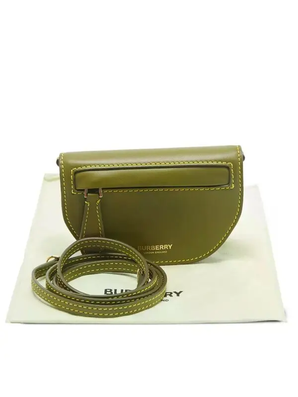 Burberry Micro Olympia Clutch Bag - Green