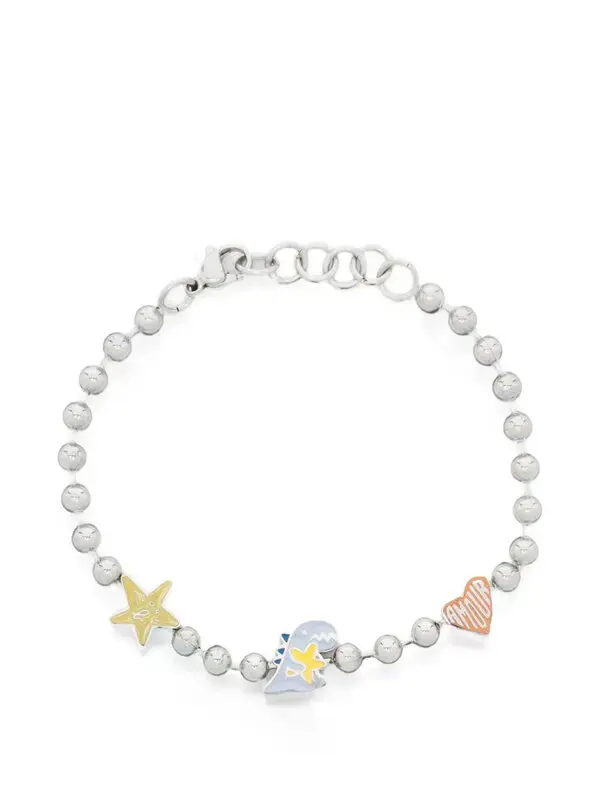 AGNES B. Charm-detail Bracelet - Silver