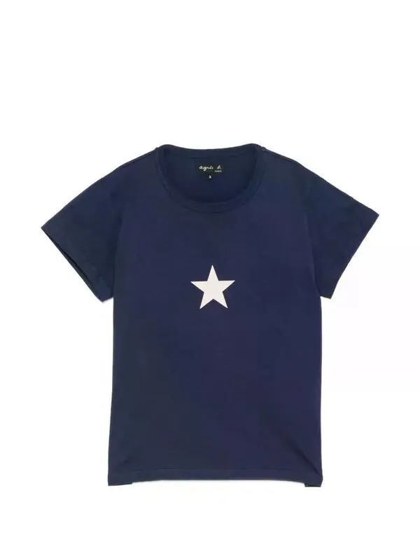 AGNES B. Star-print T-shirt - Blue