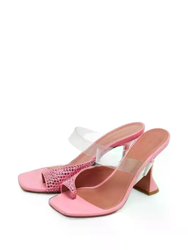 Amina Muaddi Shiona Rhinestone-embellished Heeled Sandals