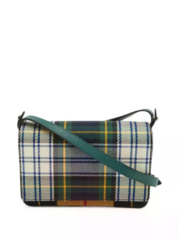 Burberry Hampshire Check Crossbody Bag - White