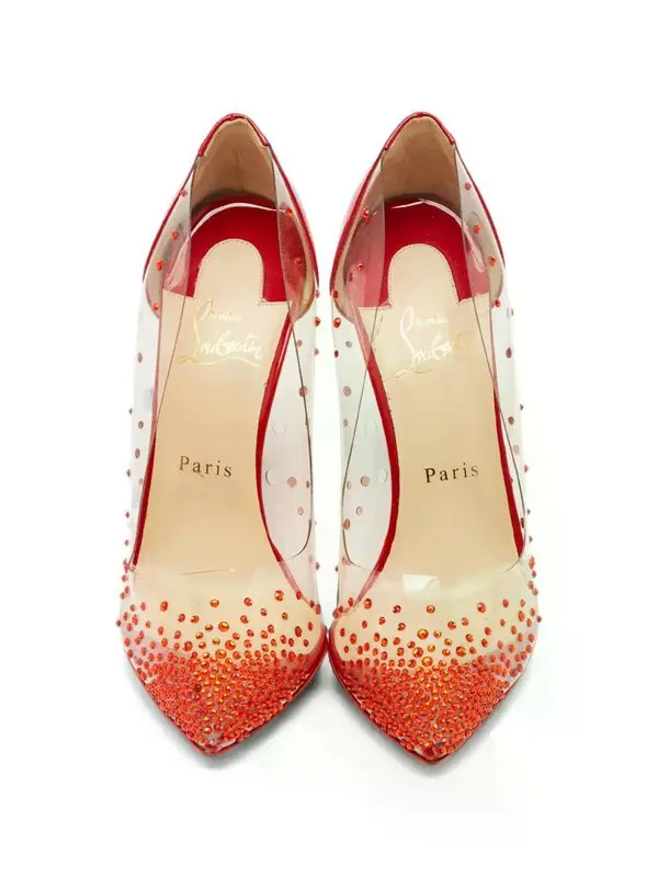 CHRISTIAN LOUBOUTIN Degrastrass Crystal-embellished Pumps