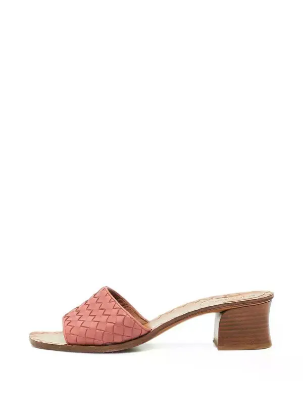 Bottega Veneta Intrecciato Ravello Slide Sandals - Pink