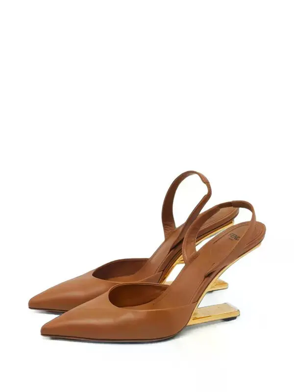 Fendi First Slingback Pumps - Brown