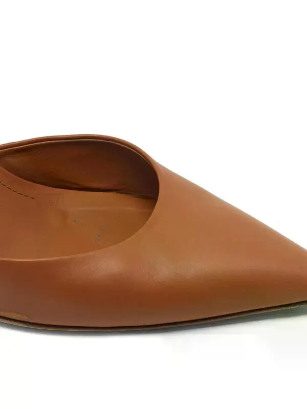 Fendi Slingback Pumps With Sculptural Wedge Heel - Brown