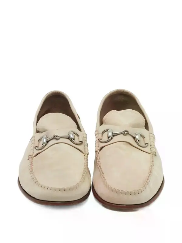 Gucci Horsebit Nubuck Loafers