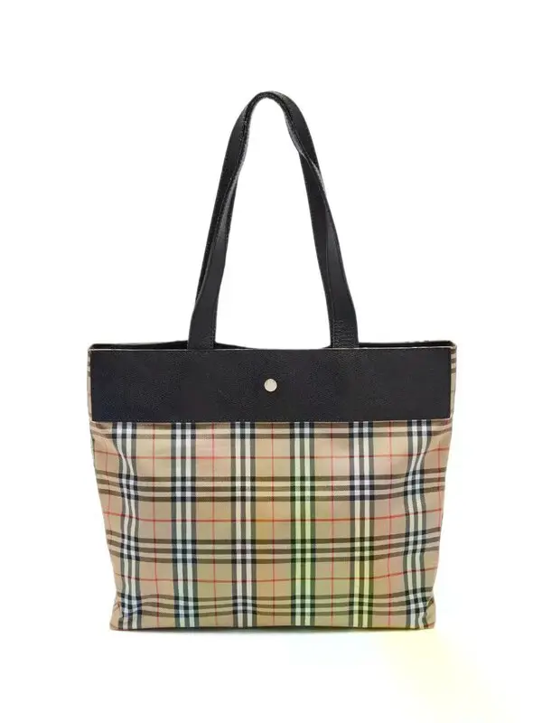 Burberry Check Pattern-print Tote Bag - Neutrals