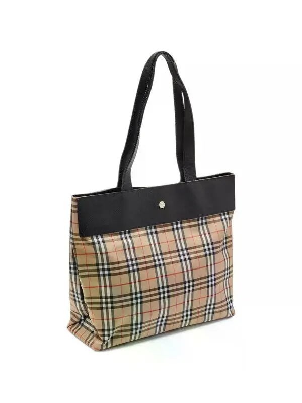 Burberry Check Pattern-print Tote Bag