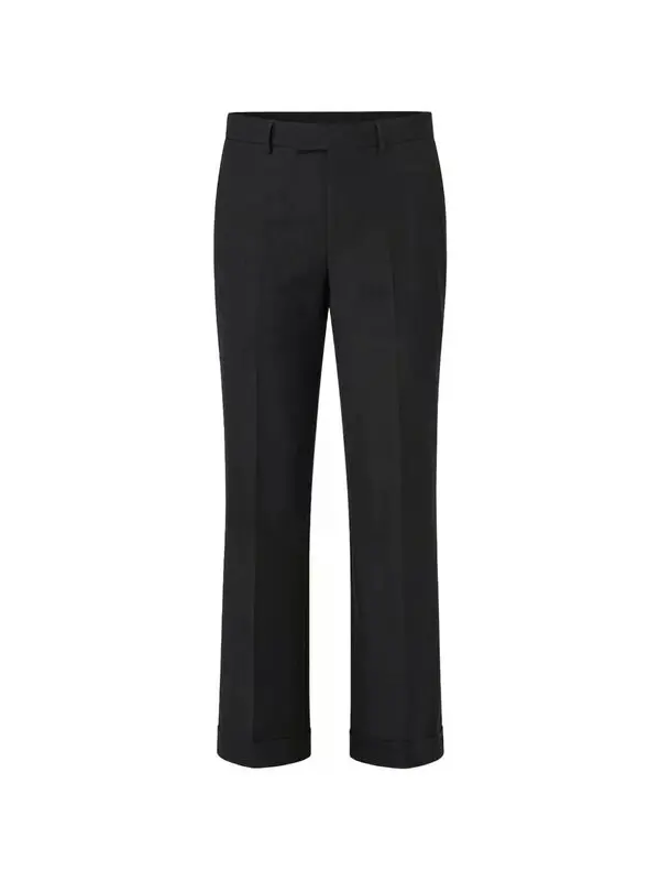 PT TORINO Pressed-crease Tailored Trousers - Black