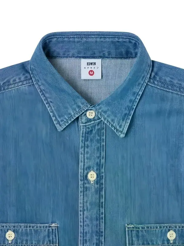 Edwin Work Button-up Denim Shirt