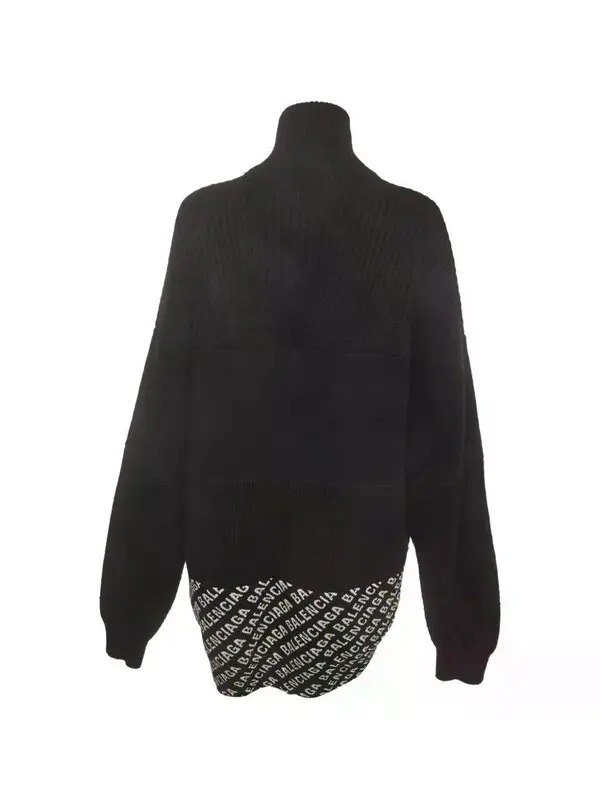 Balenciaga Logo-print Panelled Sweater