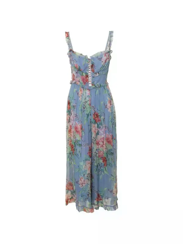 Zimmermann Bellitude Floral-print Jumpsuit - Blue