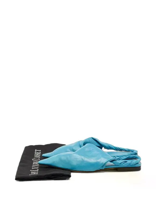 Bottega Veneta Pointed-toe Twist Ballet Flats