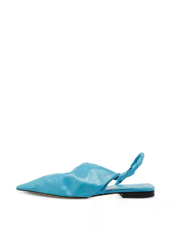 Bottega Veneta Pointed-toe Ballet Flats - Blue