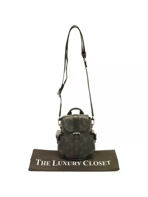 LOUIS VUITTON Nano Christopher Monogram-eclipse Backpack