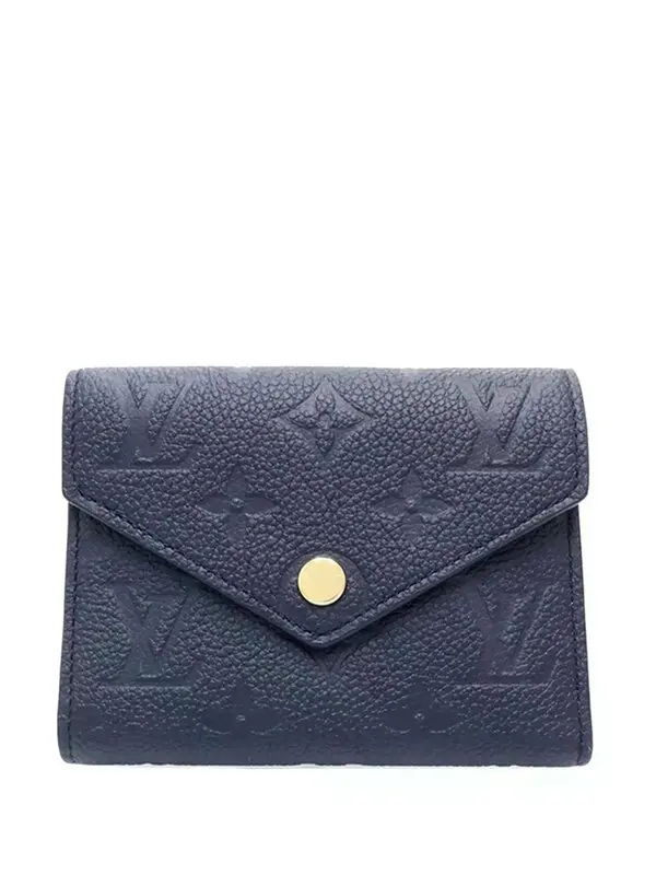 LOUIS VUITTON 2021-2026 Monogram Empreinte Victorine Wallet Small Wallets - Blue