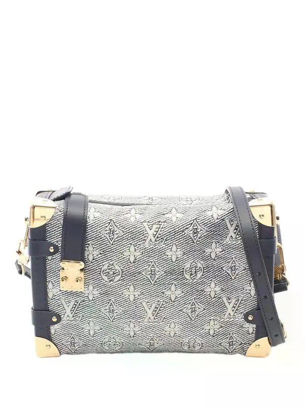 LOUIS VUITTON 2021-2026 Monogram Jacquard Side Trunk Mm Satchel - Blue