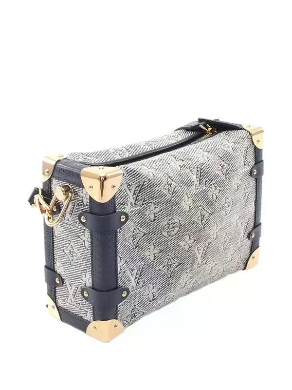LOUIS VUITTON 2021-2026 Monogram Jacquard Side Trunk Mm Satchel - Blue