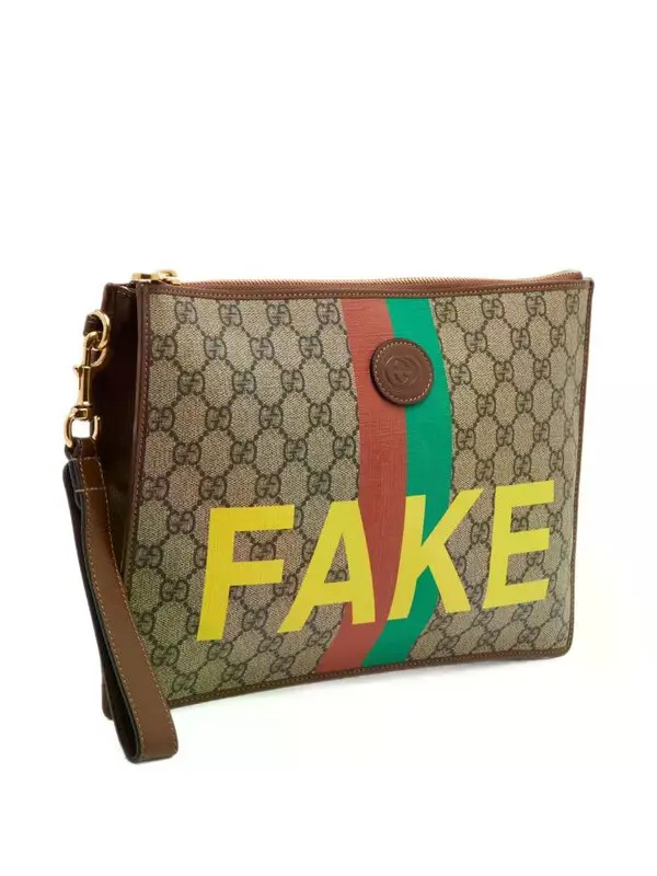 Gucci Gg Supreme Interlocking Gg Clutch Bag