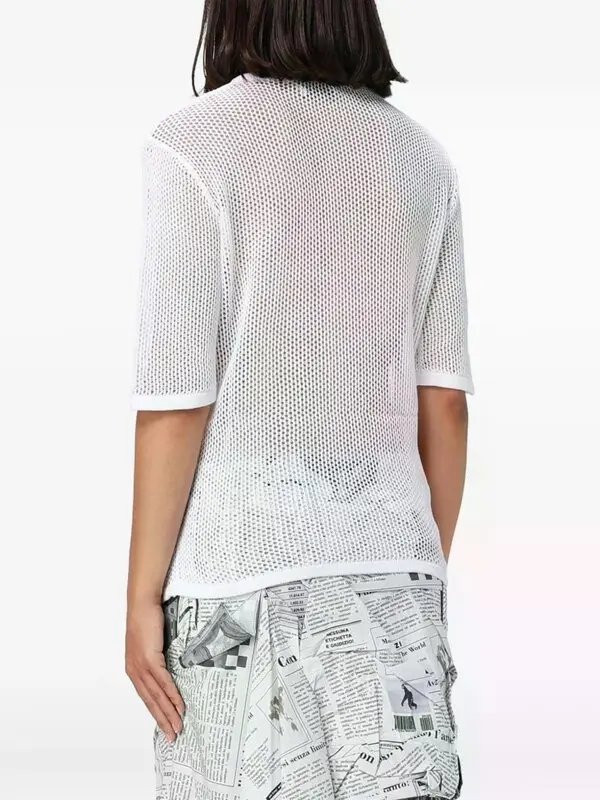 Moschino Open-knit Smiley Sweater