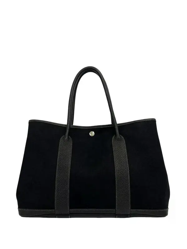 Hermès 2006 Toile And Negonda Garden Party 36 Tote Bag - Black