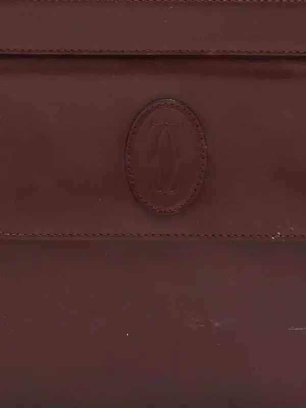Cartier Must De Leather Clutch Bag