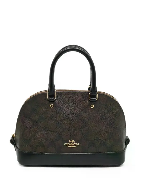 COACH Mini Sierra Monogram Tote Bag - Brown