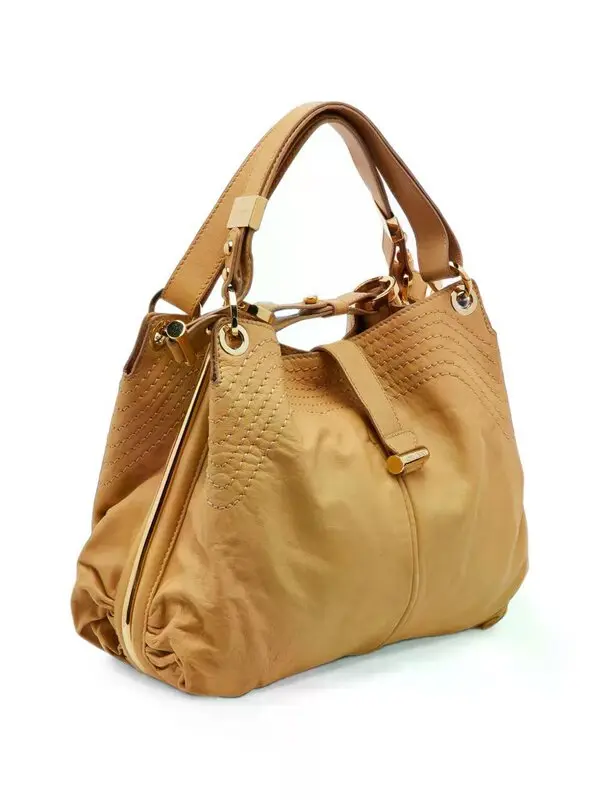 JIMMY CHOO Tulita Leather Tote Bag - Neutrals