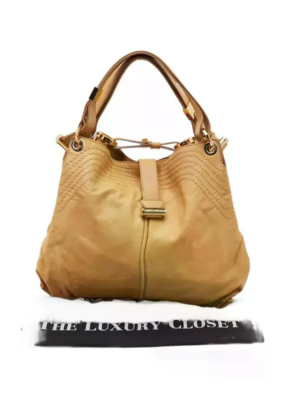 JIMMY CHOO Tulita Leather Tote Bag