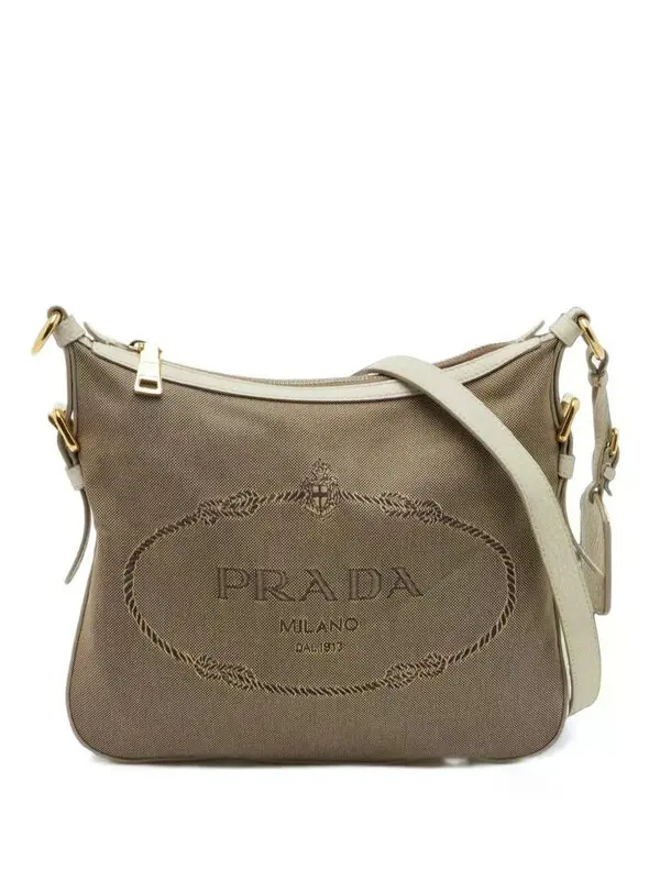 Prada Logo Print Crossbody Bag