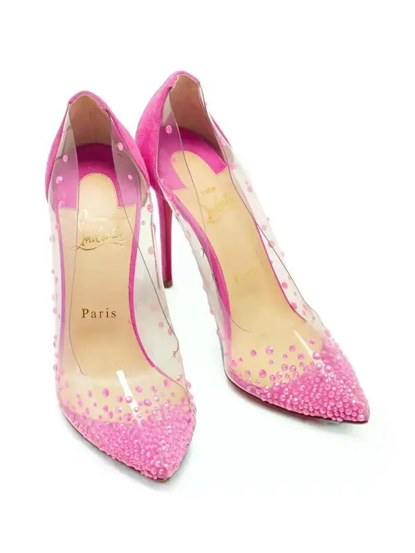 CHRISTIAN LOUBOUTIN Degrastrass Crystal-embellished Pumps