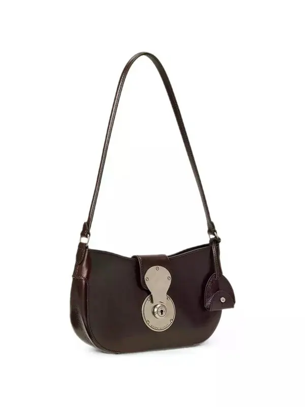 Polo Ralph Lauren Logo-engraved Leather Shoulder Bag