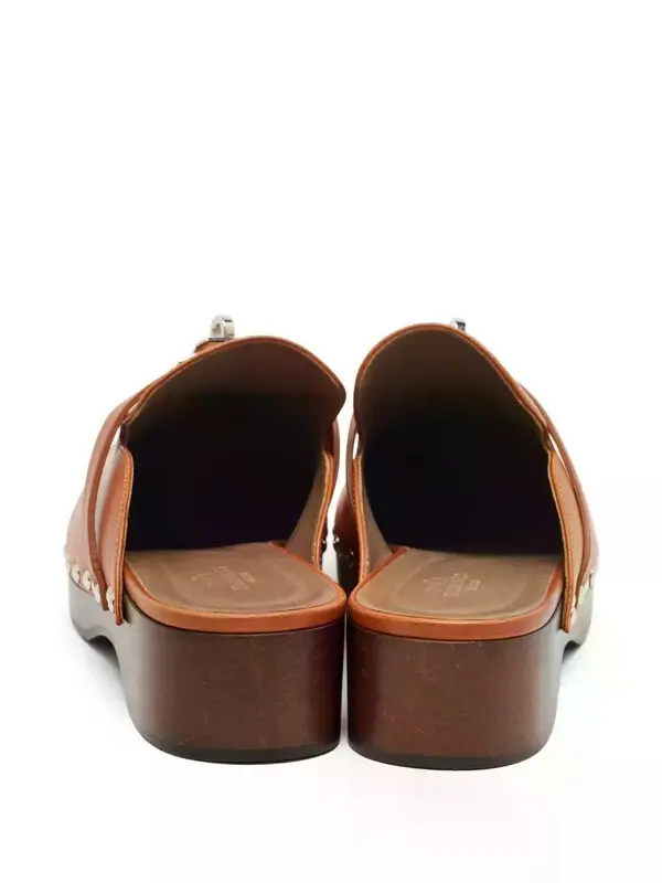 Hermès Carlotta Leather Mules