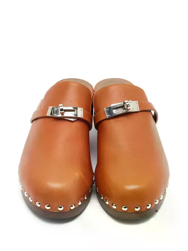 Hermès Carlotta Leather Mules
