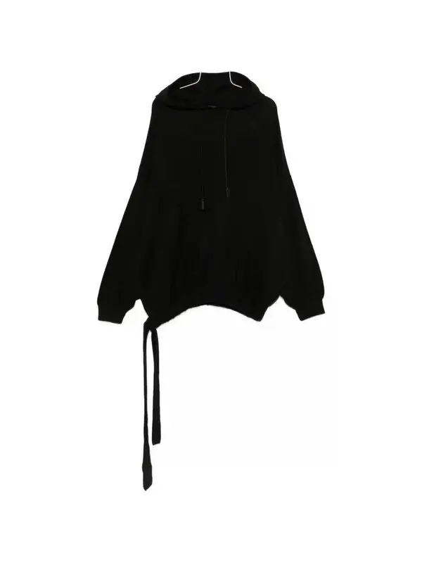 Frenckenberger Drawstring-fastening Hoodie - Black