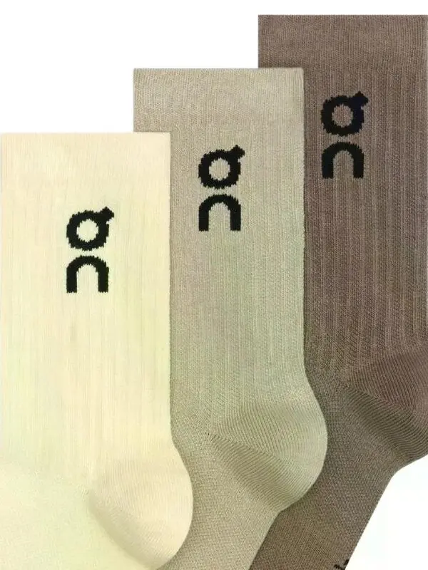 On High Logo-intarsia Socks