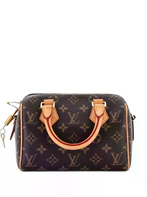 LOUIS VUITTON Speedy Bandouliere Bag Monogram Canvas 20 Crossbody Bag - Brown