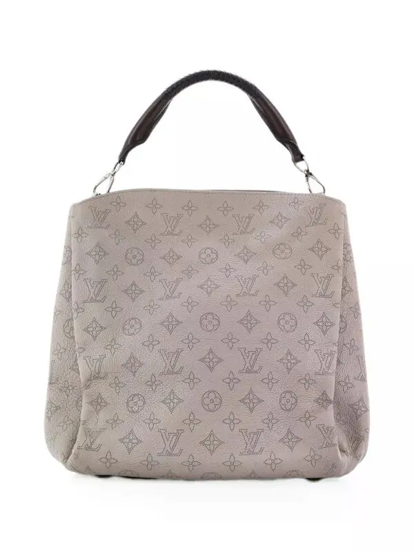 LOUIS VUITTON Mahina Leather Pm Hobo Bag - Neutrals
