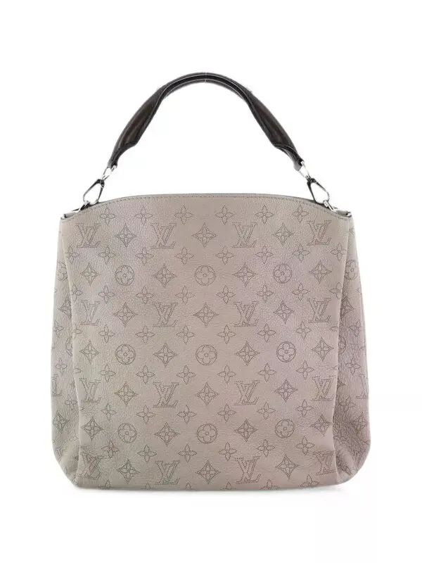 LOUIS VUITTON Mahina Leather Pm Hobo Bag - Neutrals