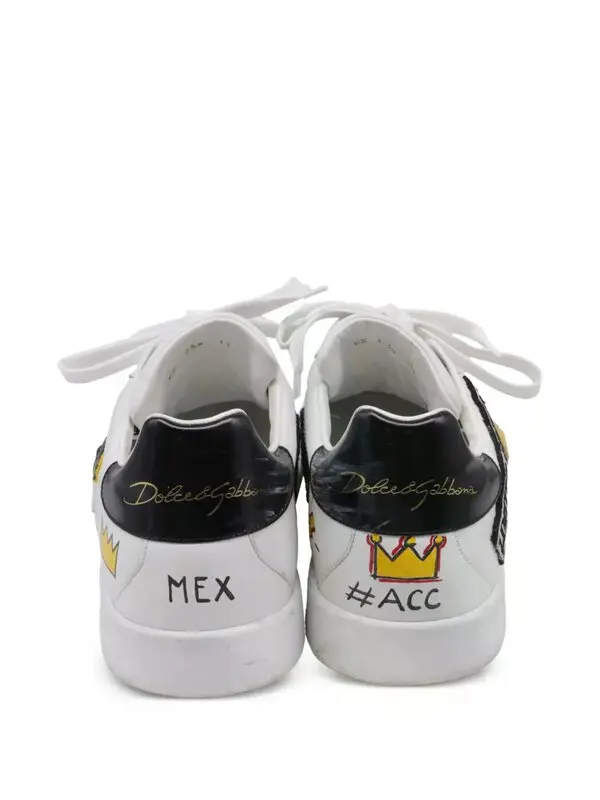 Dolce & Gabbana Leather Patch Detail Sneakers