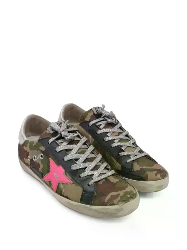 GOLDEN GOOSE 2020 Camouflage Super-star Sneakers